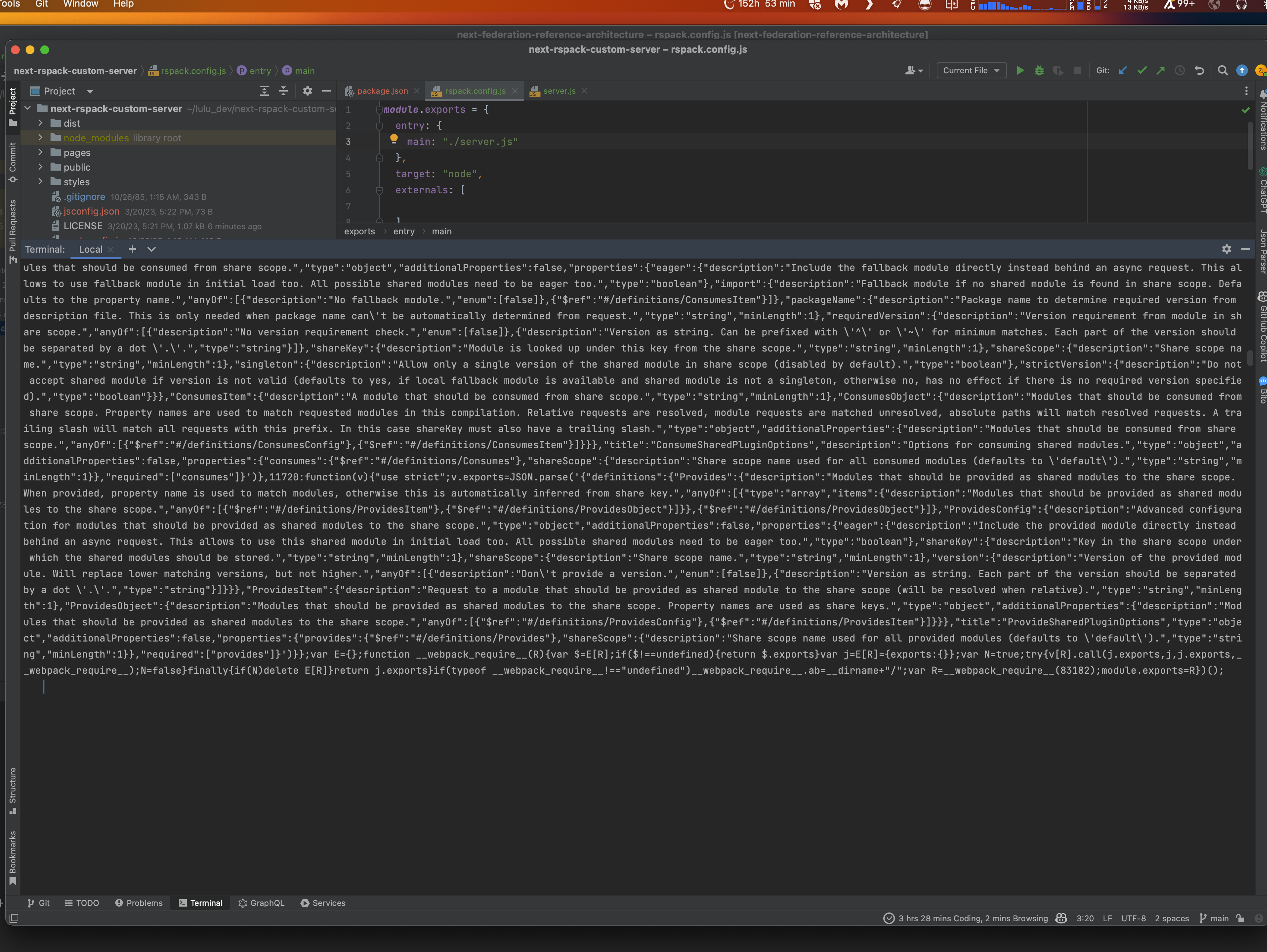 [Feature Request]: Improve Terminal Output message formatting. · Issue #2381 · web-infra-dev ...