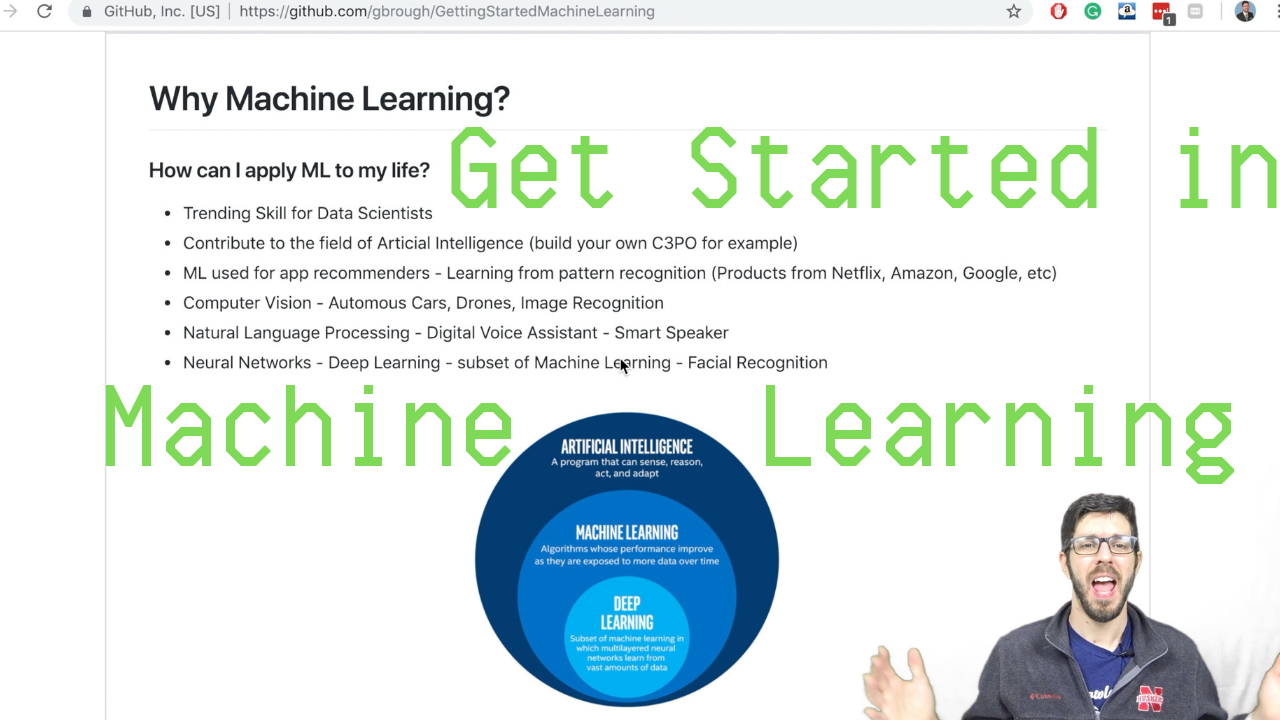 GitHub - gbrough/GettingStartedMachineLearning