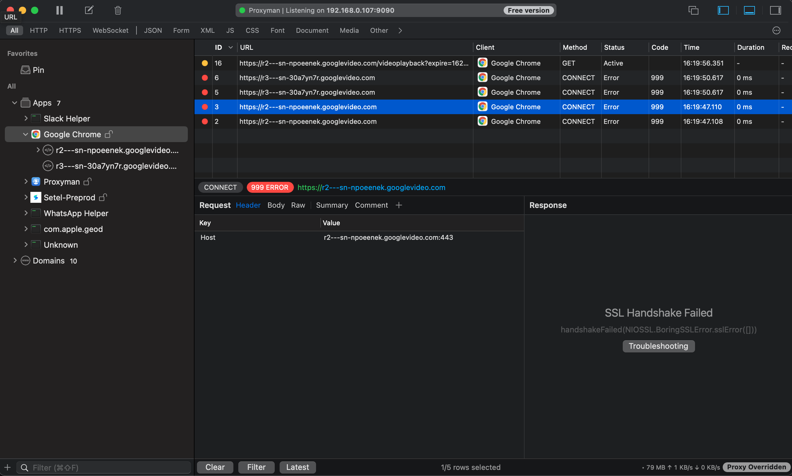 999 Error Code · Issue #922 · ProxymanApp/Proxyman · GitHub