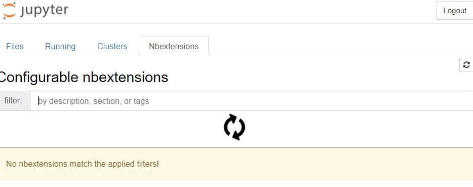 No nbextensions match the applied filters! · Issue #1049 · ipython-contrib/jupyter_contrib ...