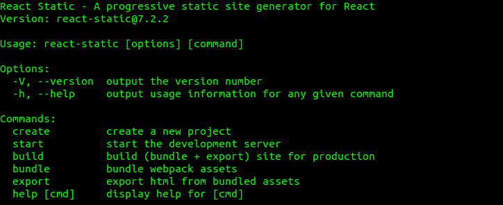 Misleading usage information · Issue #1314 · react-static/react-static · GitHub