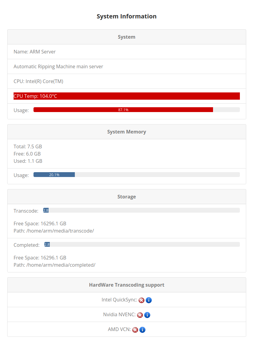 🔧 Suggestions for the UI · Issue #925 · automatic-ripping-machine/automatic-ripping-machine · GitHub