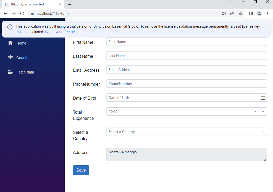 GitHub - TheSmallPixel/BlazorDynamicForm: BlazorDynamicForm is a dynamic form generator.