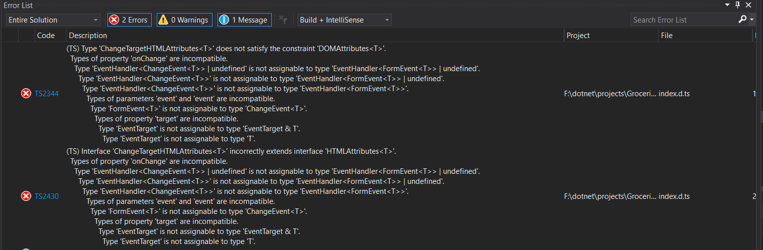 Asp Core 2 0 With Vso Ci Tsc 2 6 2 Error · Issue 22601 · Microsoft Typescript · Github