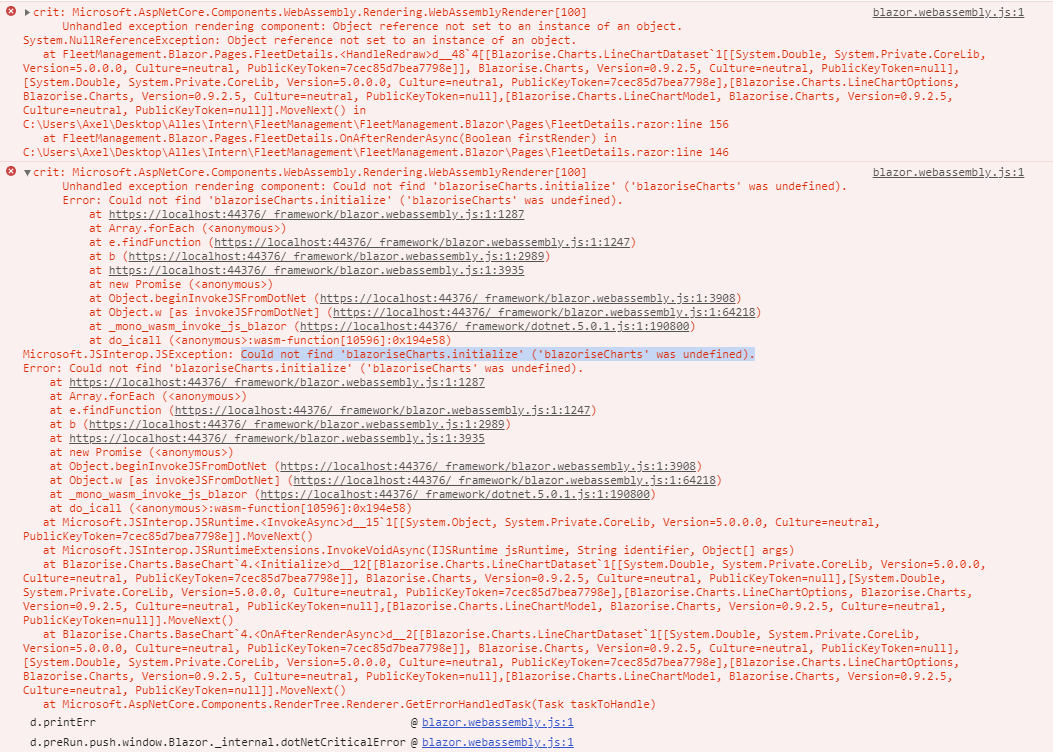 Could not find 'blazoriseCharts.initialize' ('blazoriseCharts' was undefined). · Issue #1830 ...