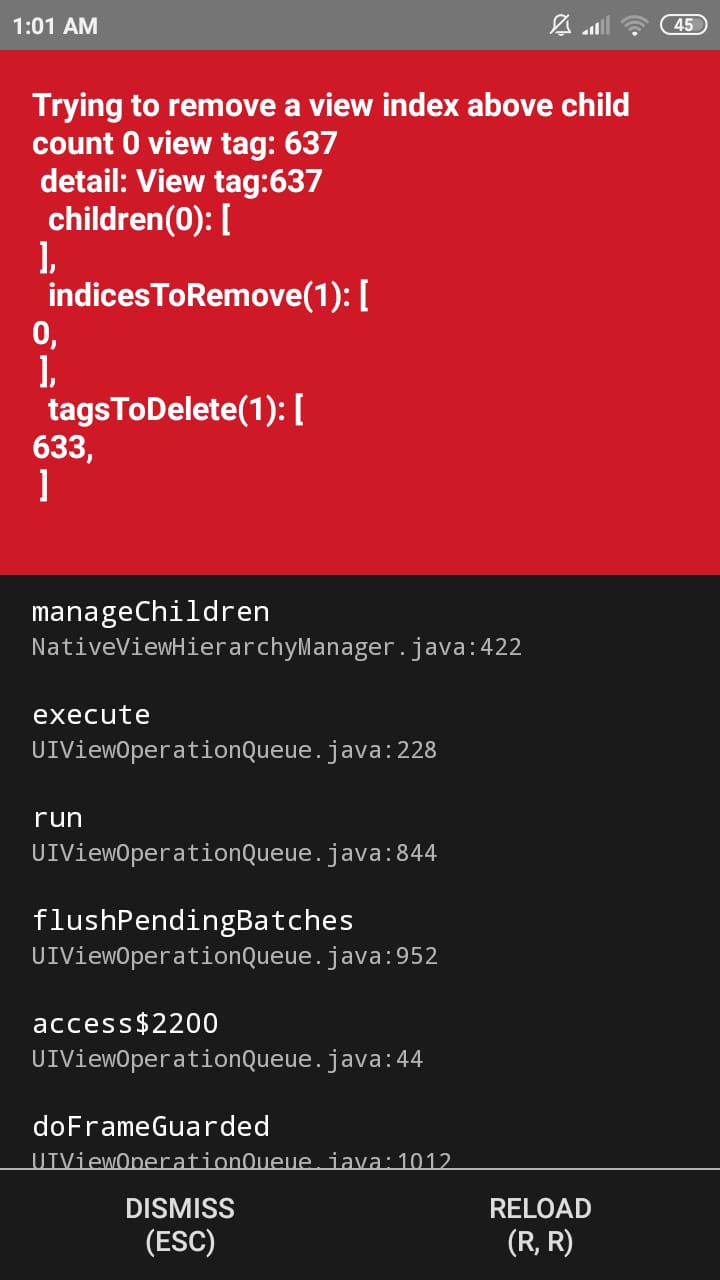 Error When Updating Screen Mid Navigation · Issue 274 · Grahammendicknavigation · Github 