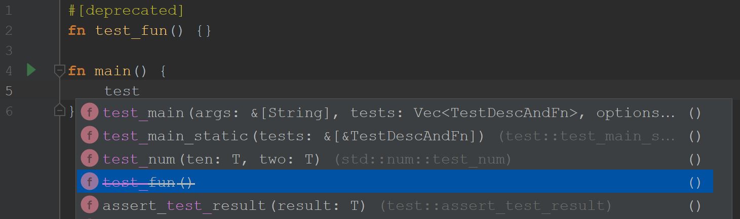 Support Deprecation Attributes · Issue 3564 · Intellij Rustintellij Rust · Github