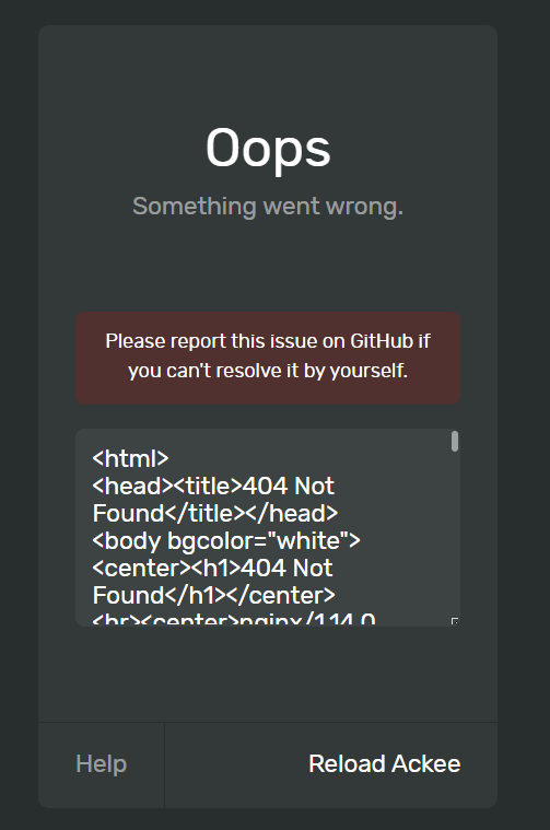 404 Error on sign-in · Issue #238 · electerious/Ackee · GitHub