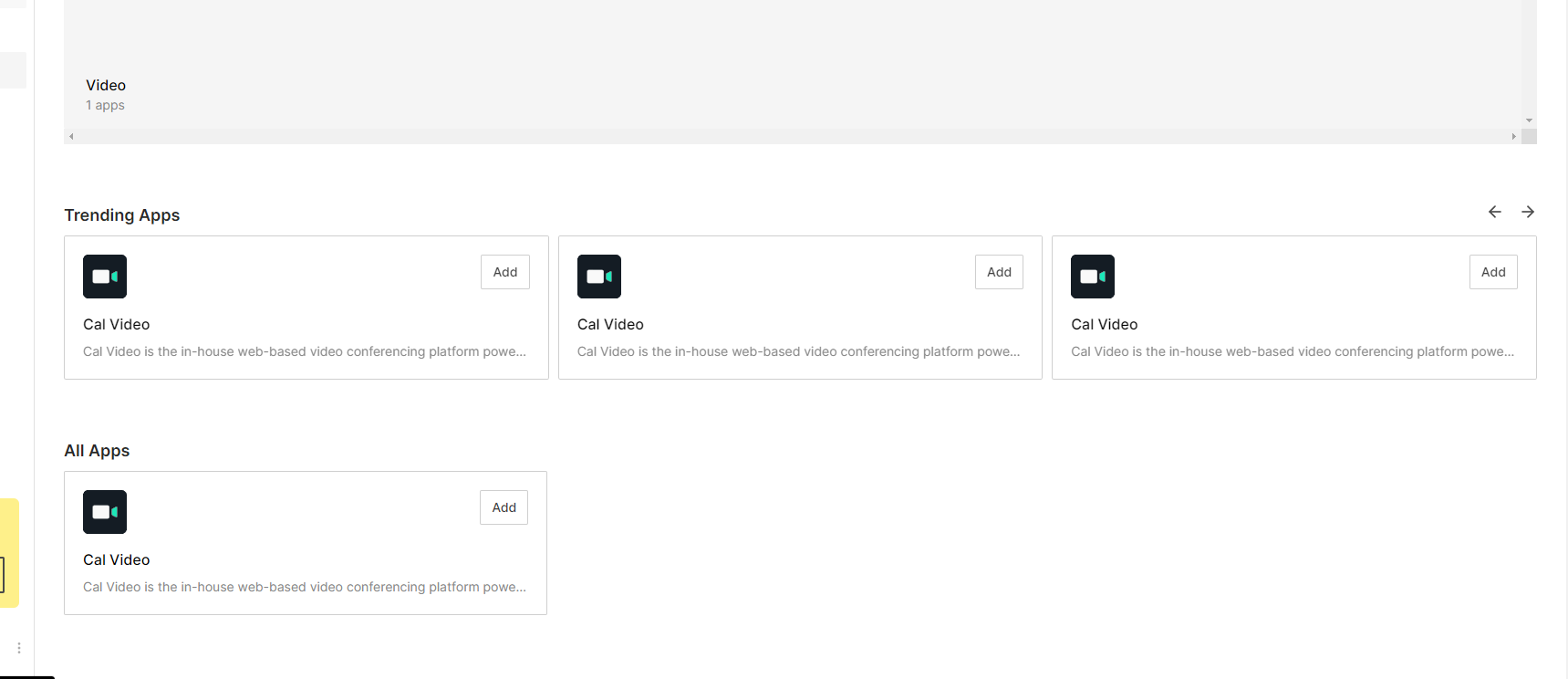 Missing apps · Issue #3674 · calcom/cal.com · GitHub