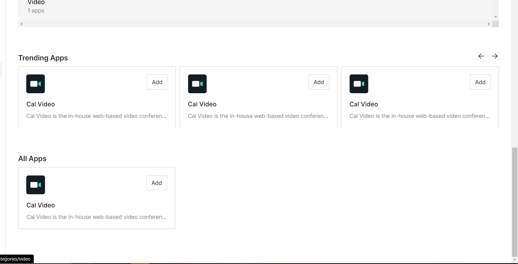 Missing apps · Issue #3674 · calcom/cal.com · GitHub