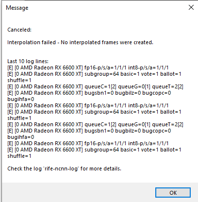 Interpolation Failed · Issue #147 · n00mkrad/flowframes · GitHub