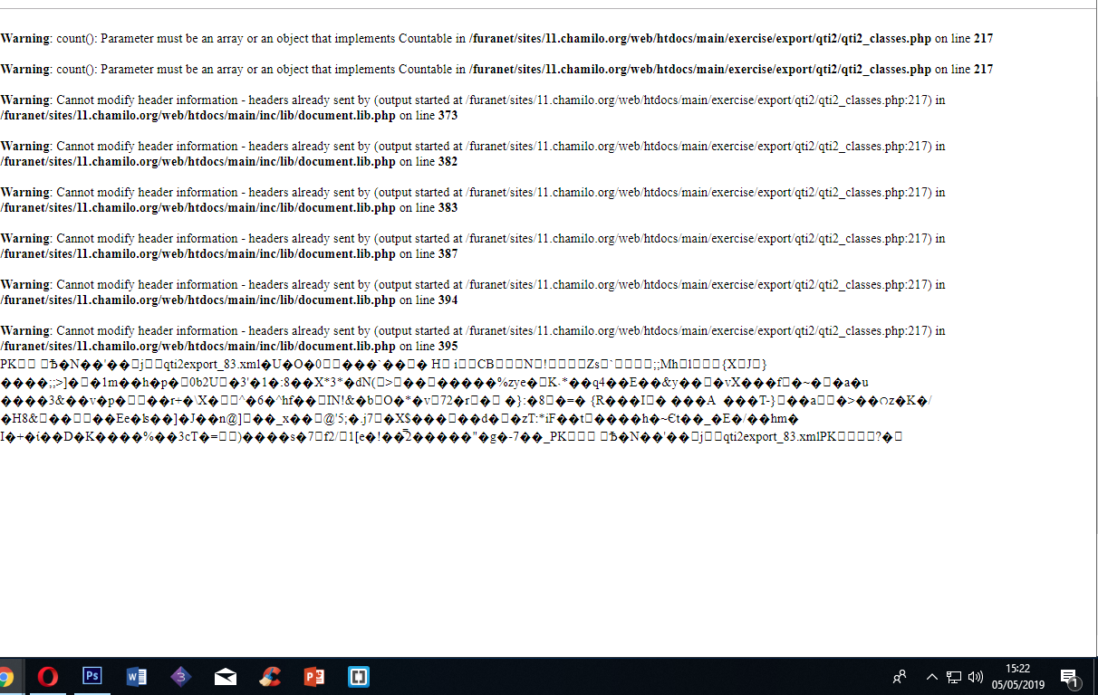 Questions not saved in IMS / QTI are not displayed · Issue #2890 · chamilo/chamilo-lms · GitHub