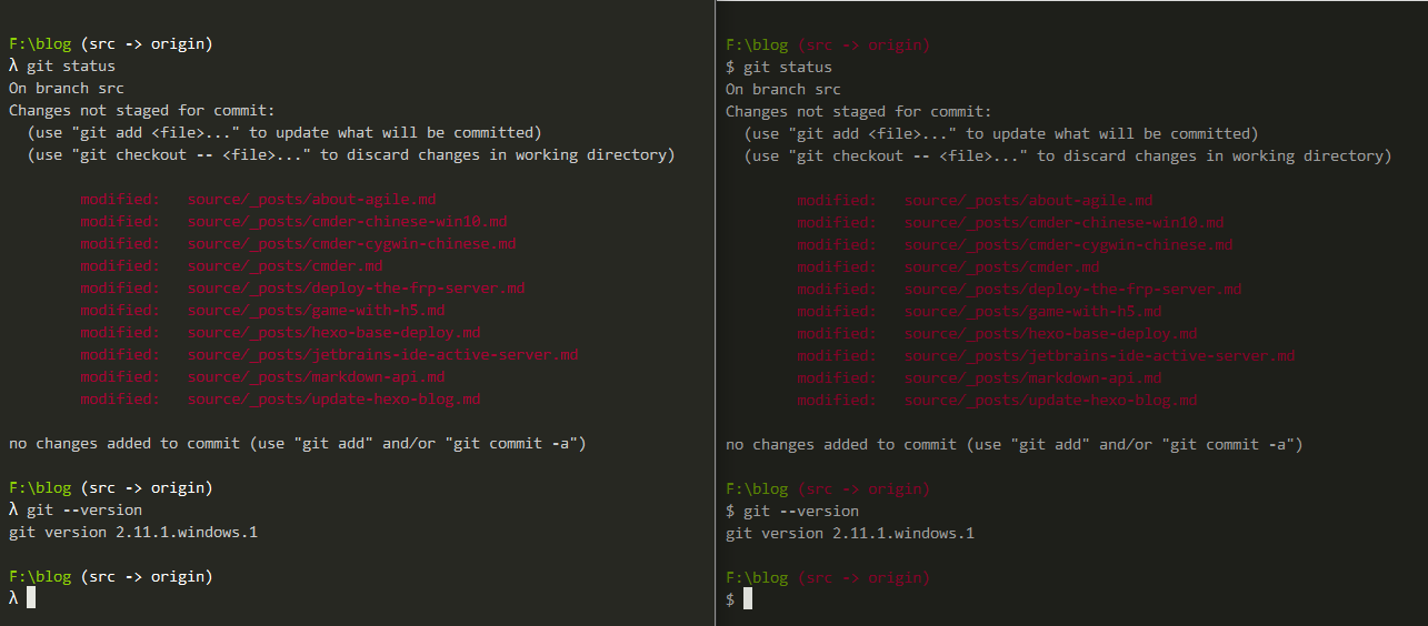 Give Different Color To Git Status If There Are Unpushed Commits · Issue 1721 · Cmderdevcmder