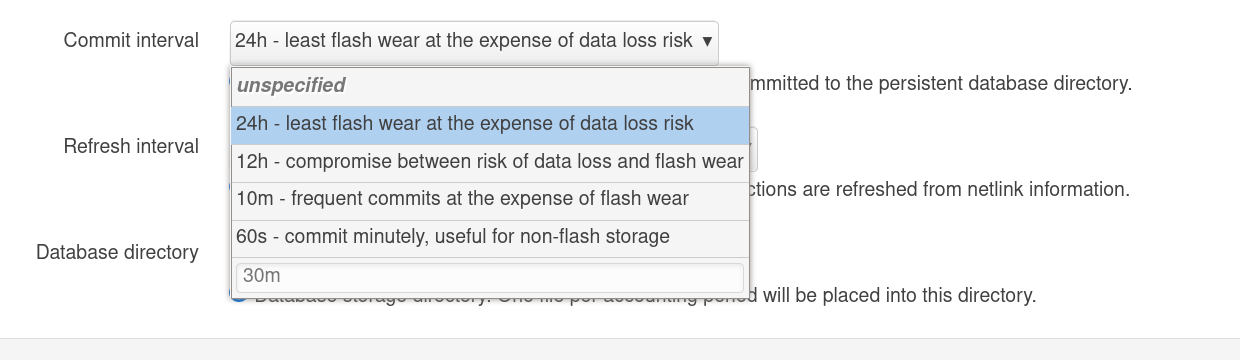 luci-app-nlbwmon other options for Commit interval · Issue #5656 · openwrt/luci · GitHub