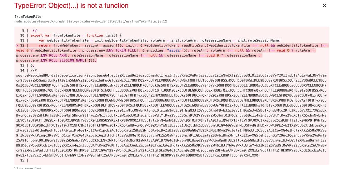 Cannot Use Fromtokenfile Function · Issue 2281 · Awsaws Sdk Js V3 · Github