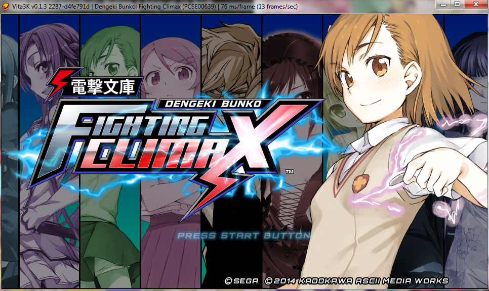 Dengeki Bunko Fighting Climax [PCSE00639] · Issue #535 · Vita3K/compatibility · GitHub
