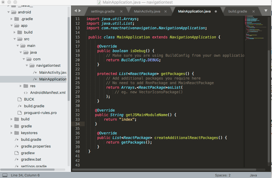 Unable to start new react-native > 0.49 project with react-native-navigation · Issue #2201 · wix ...