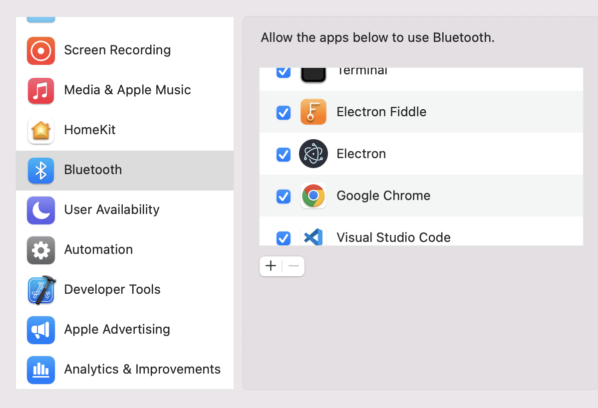 Getting “user cancelled the requestdevice chooser” error with electron-17-x · Issue #34443 ...