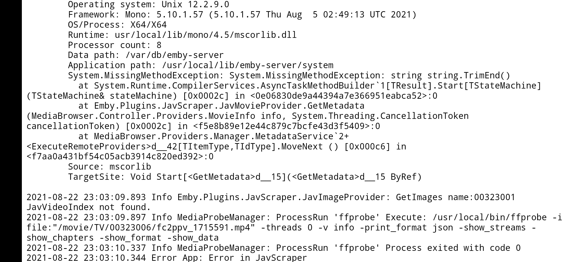 无法使用，安装完成无法使用且无法联网 · Issue #223 · JavScraper/Emby.Plugins.JavScraper · GitHub