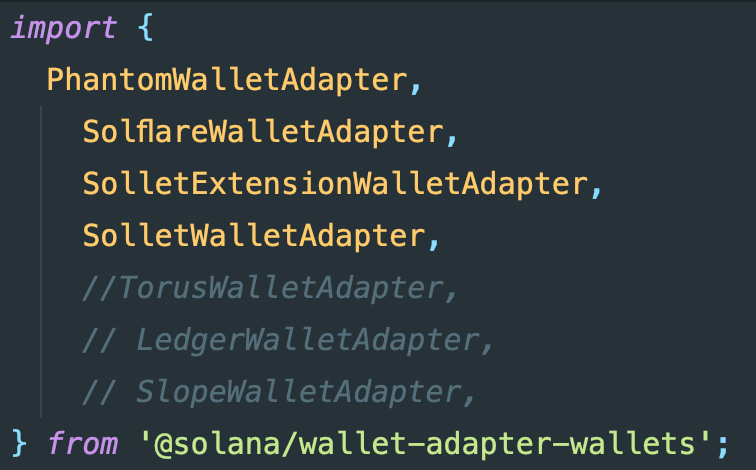 Type '(PhantomWalletAdapter | etc..)[]' is not assignable to type 'Adapter[]'. · Issue #586 ...