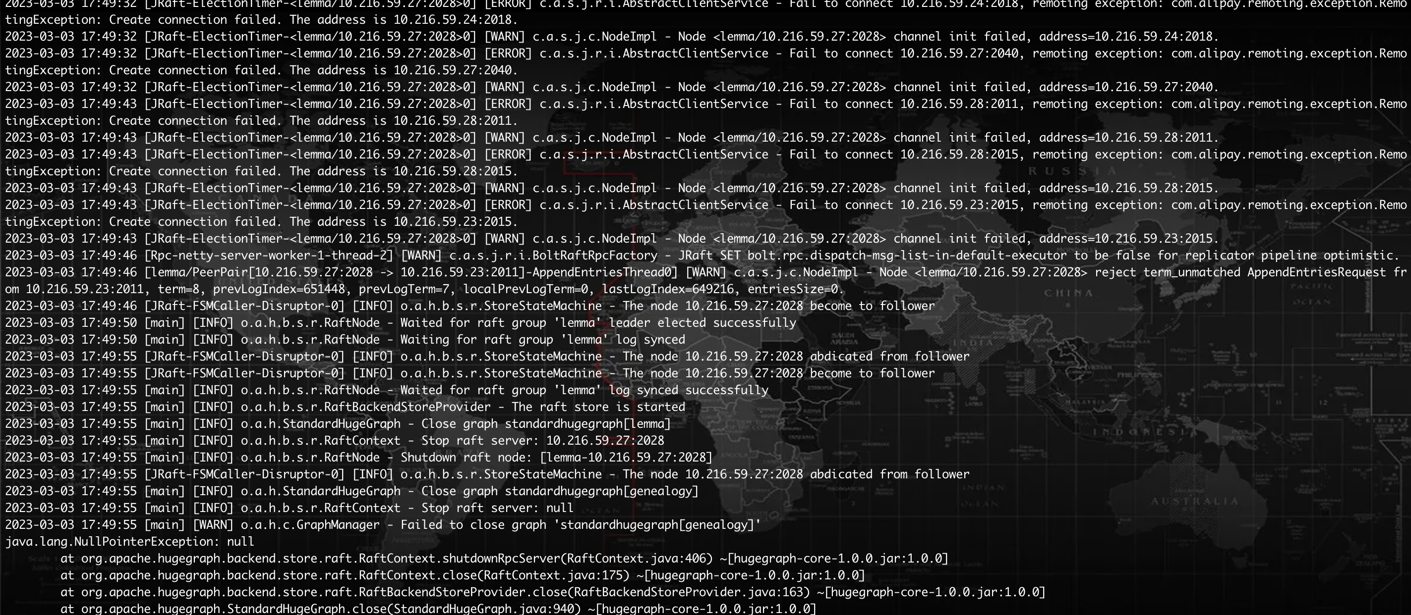[Bug] In multi-graph configuration, the raft configuration cannot be started, and only supports ...