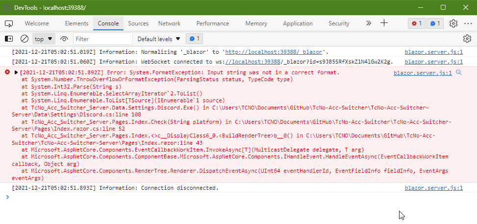 Error when opening discord account switcher · Issue #121 · TCNOco/TcNo ...