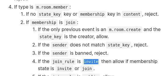 Auth rules for knocking are wrong · Issue #3736 · matrix-org/matrix-spec-proposals · GitHub
