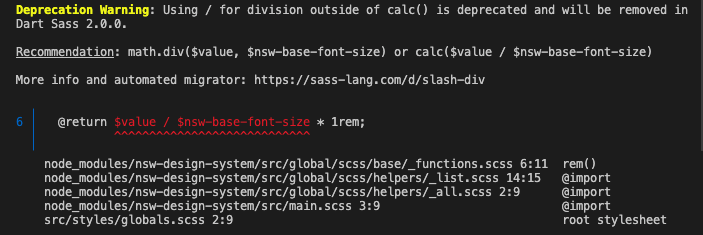 Deprecated Dependency · Issue #213 · digitalnsw/nsw-design-system · GitHub