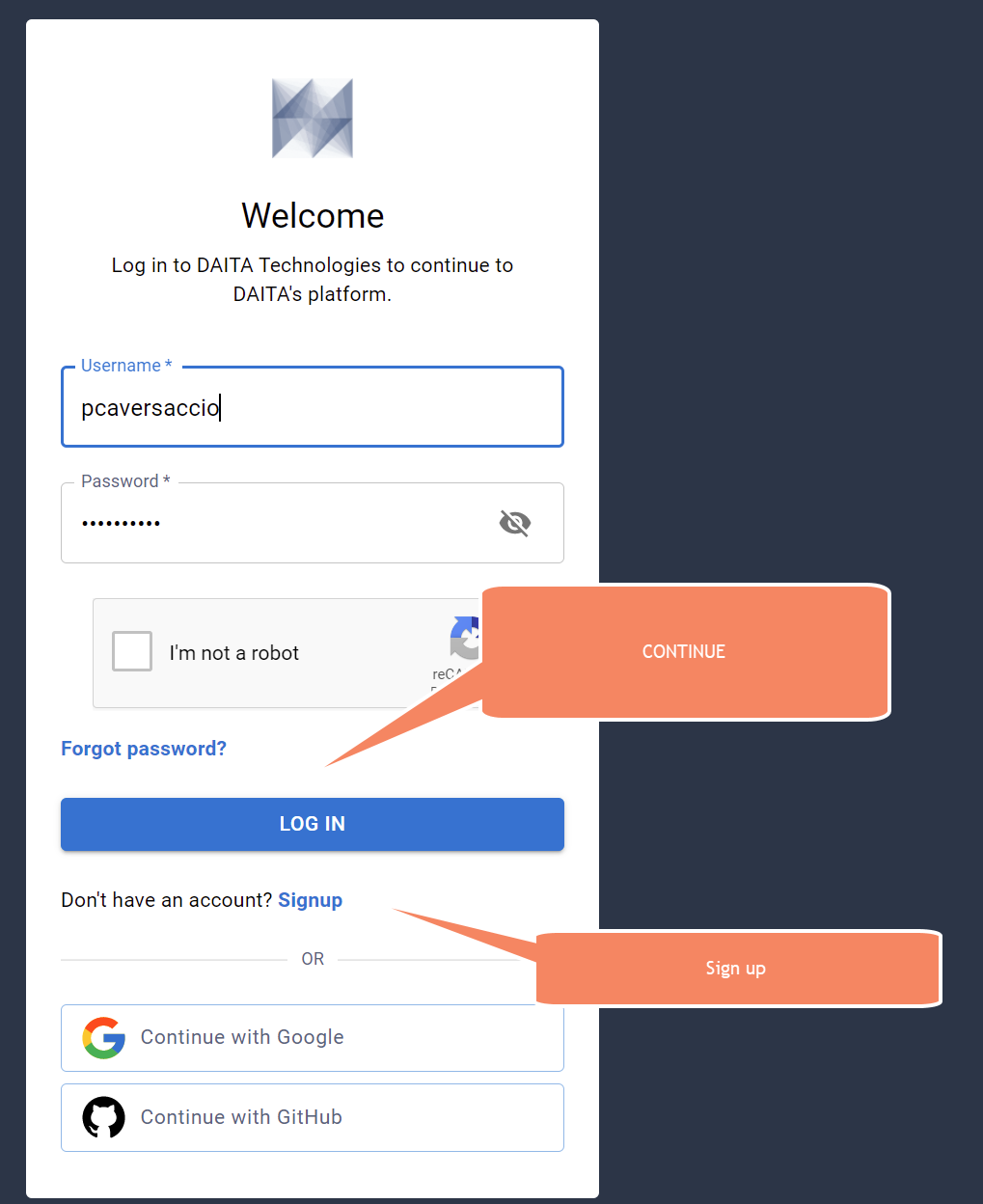 Social login single sign-on · Issue #31 · daita-technologies/interface · GitHub