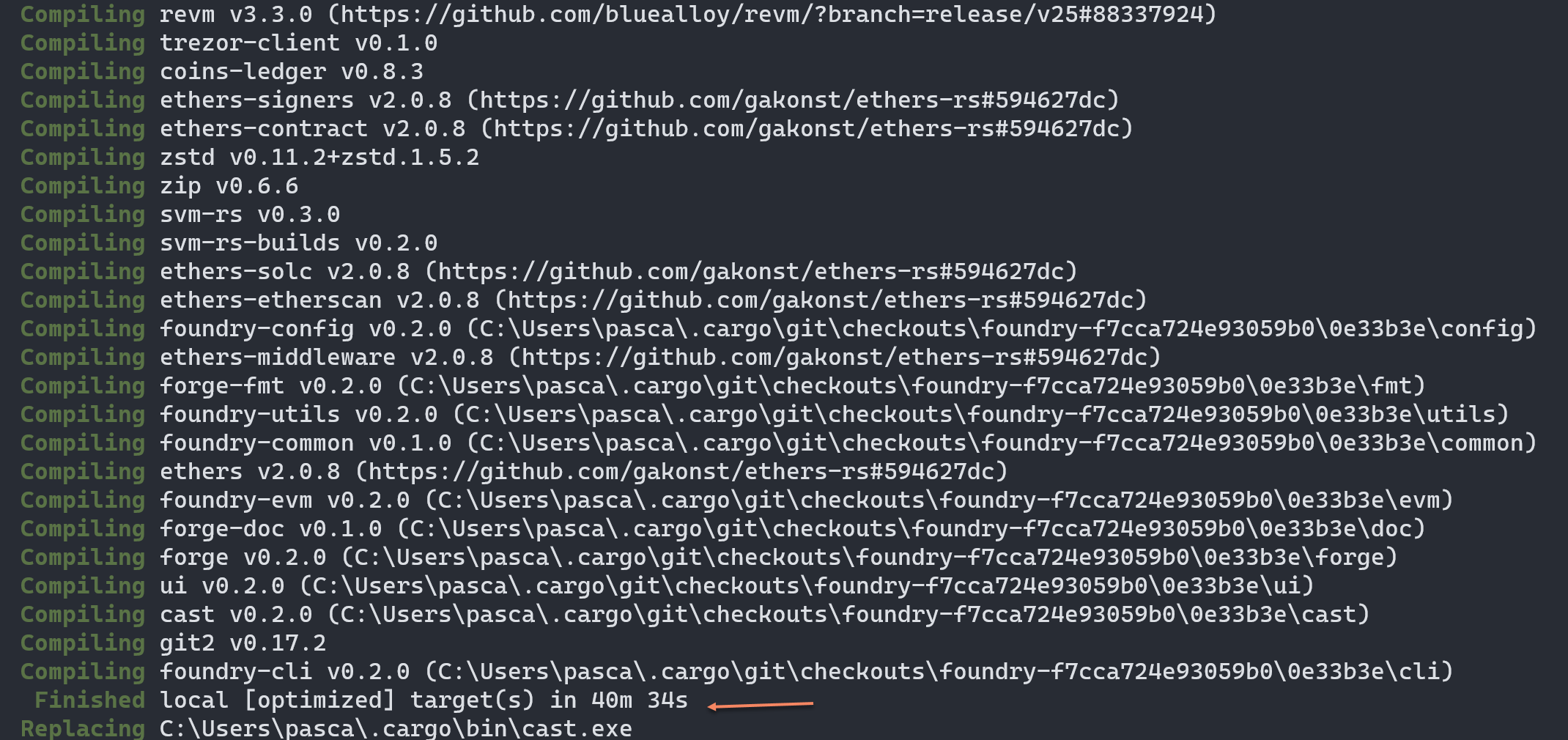 Windows Build From Source Installation Speed · Issue #5483 · foundry-rs/foundry · GitHub