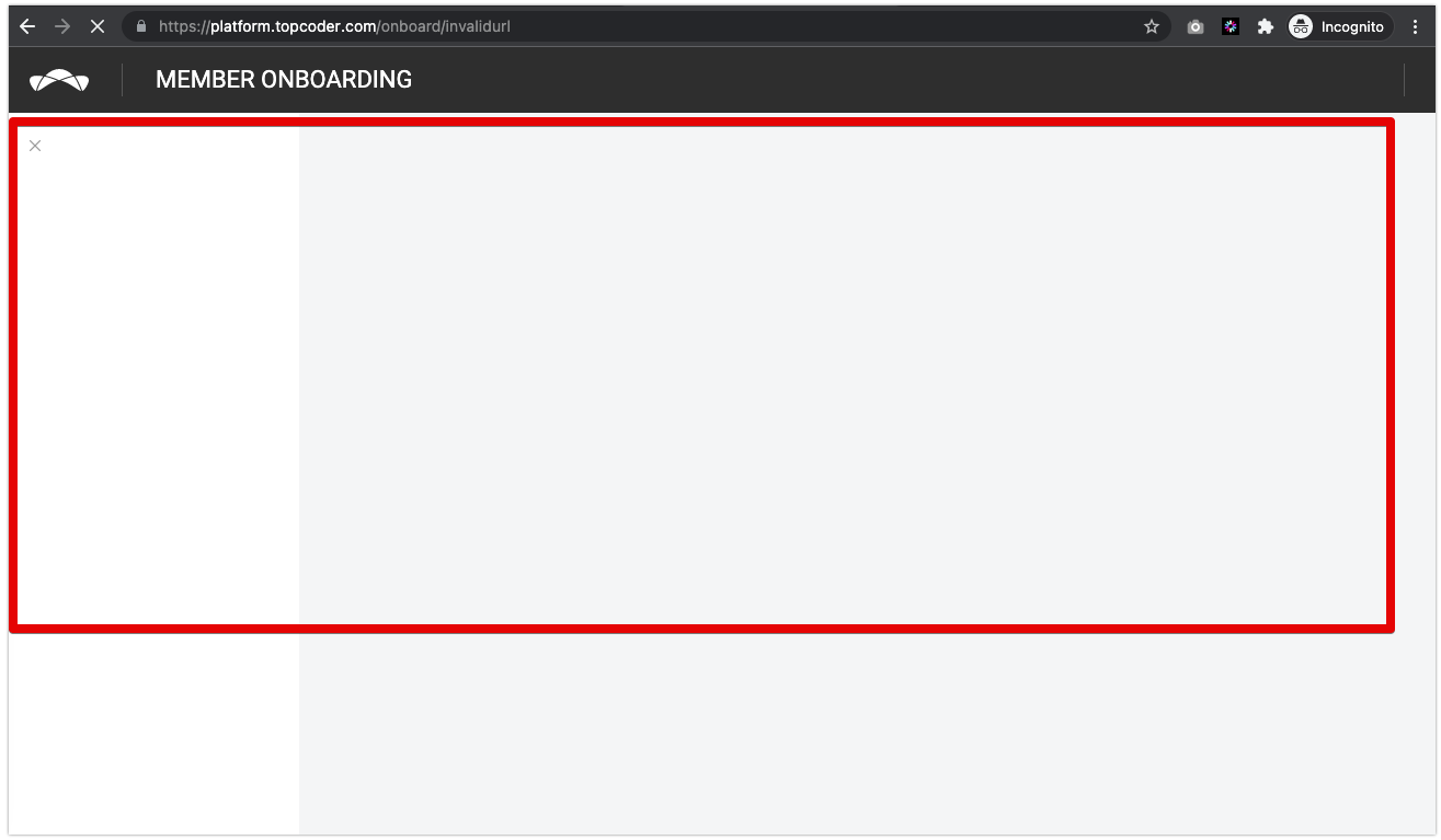 Page not found message is missing. · Issue #99 · topcoder-platform/micro-frontends-onboarding ...