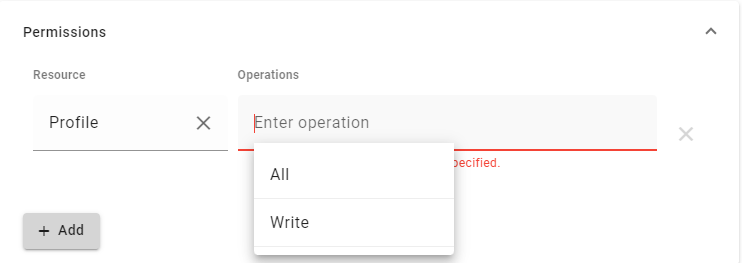 [Feature Request] Add support of detailed operations for Profile Permissions (Generic Roles ...
