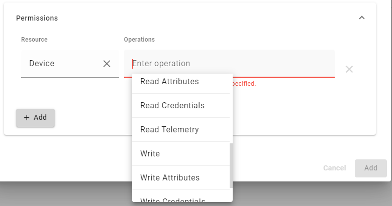 [Feature Request] Add support of detailed operations for Profile Permissions (Generic Roles ...