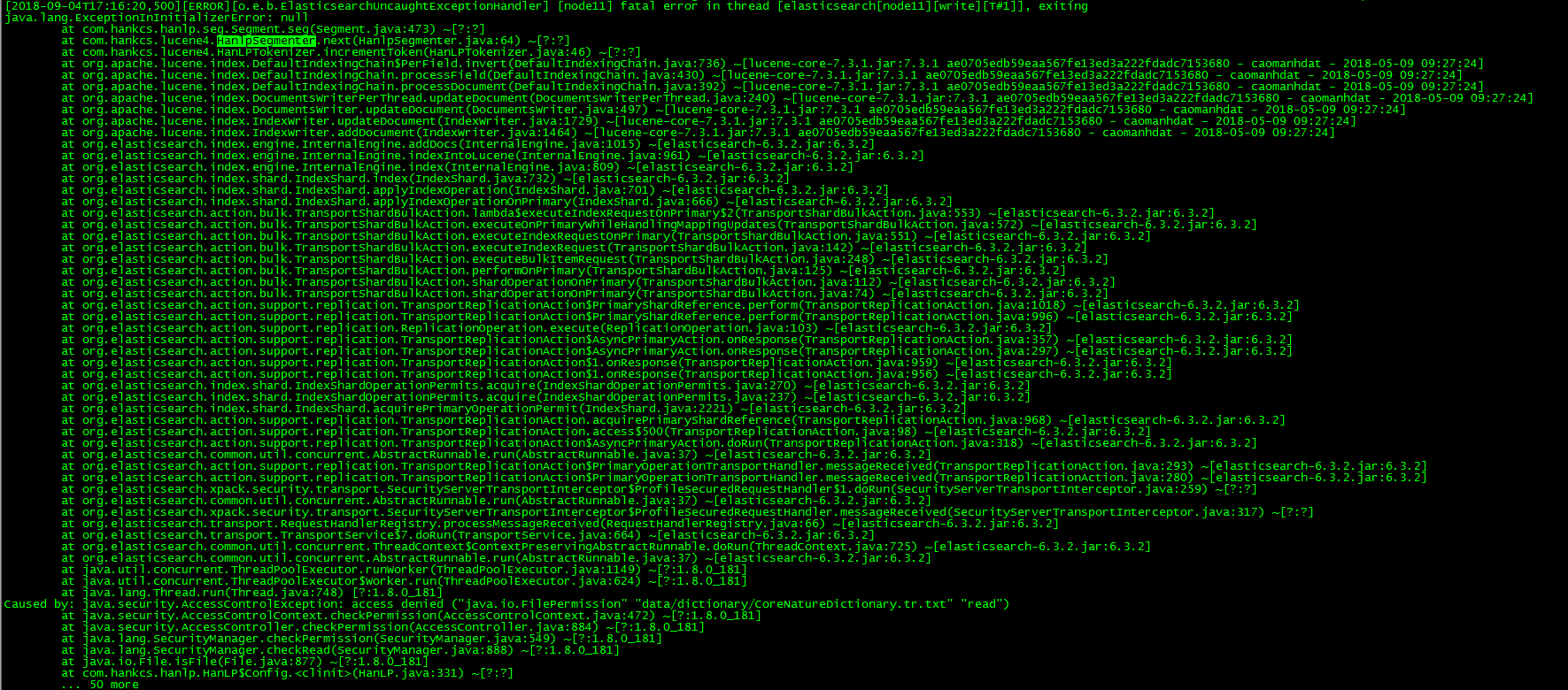 java.io.FilePermission" "data/dictionary/CoreNatureDictionary.tr.txt" "read") · Issue #13 ...