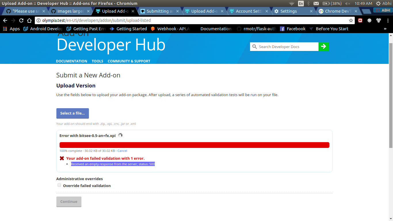 "Please use smaller images than 4MB" should be displayed when uploading ...