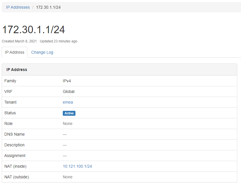 NAT: add support for prefix translation (1:1 nat) · Issue #5936 · netbox-community/netbox · GitHub