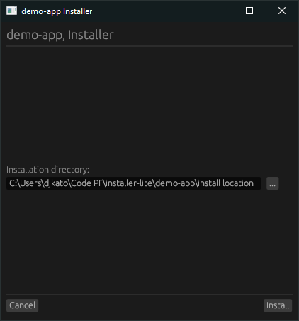GitHub - djkato/installer-lite: A simple Windows Installer creator for your apps.