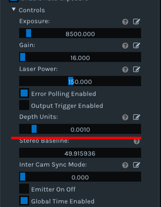Two Depth Units Parameters In Viewer · Issue 5487 · Intelrealsense Librealsense · Github