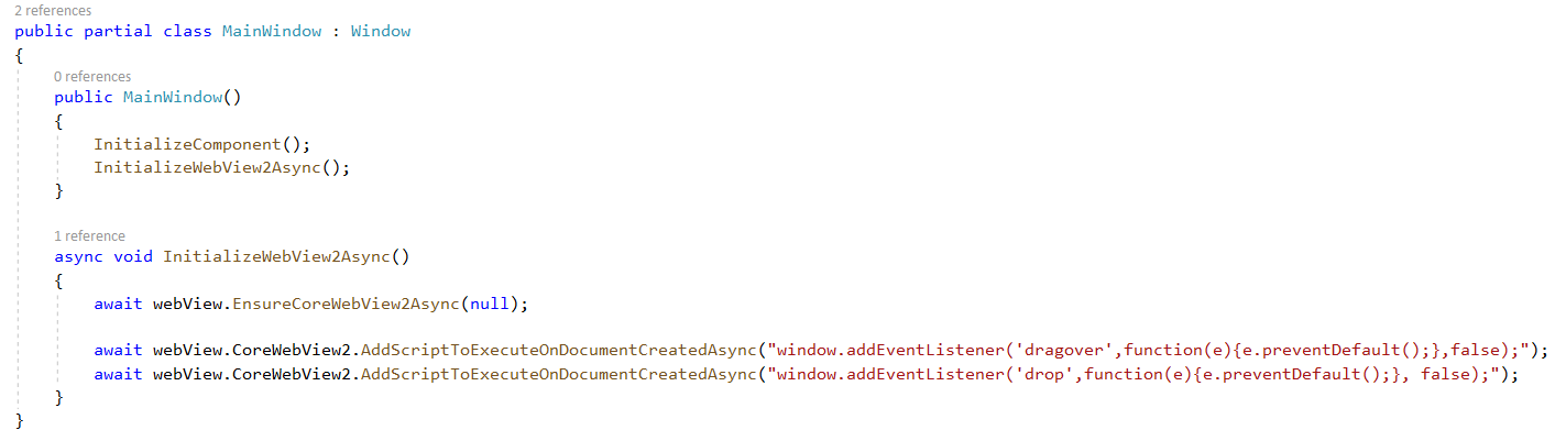 Disabling Drag & Drop · Issue #278 · MicrosoftEdge/WebView2Feedback ...