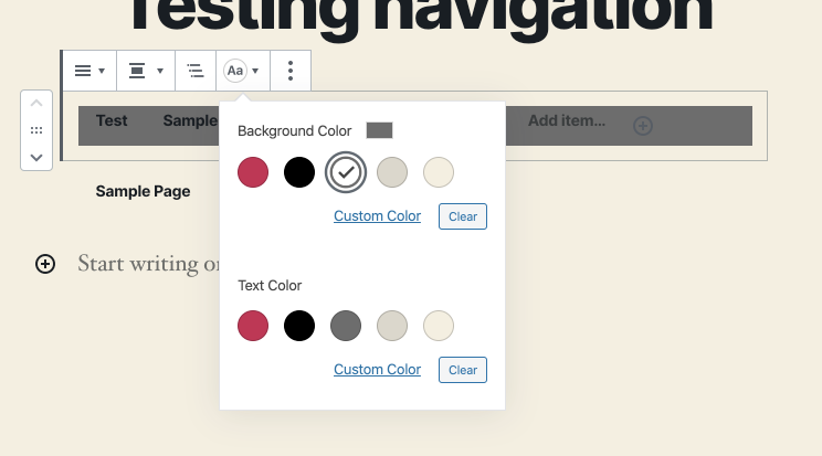 Navigation background color doesn't show and gets stuck · Issue #18377 ...