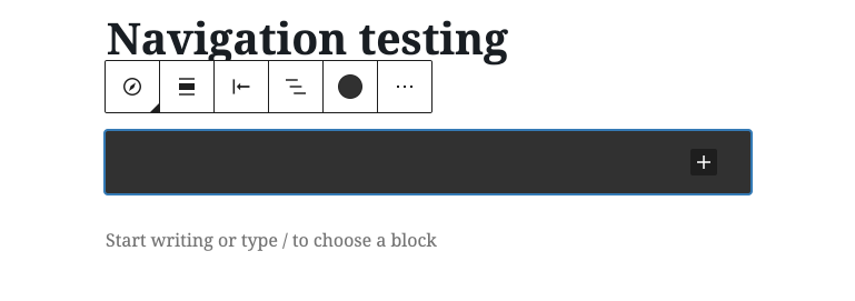 Navigation block appender hard to see when have black background · Issue #20815 · WordPress ...