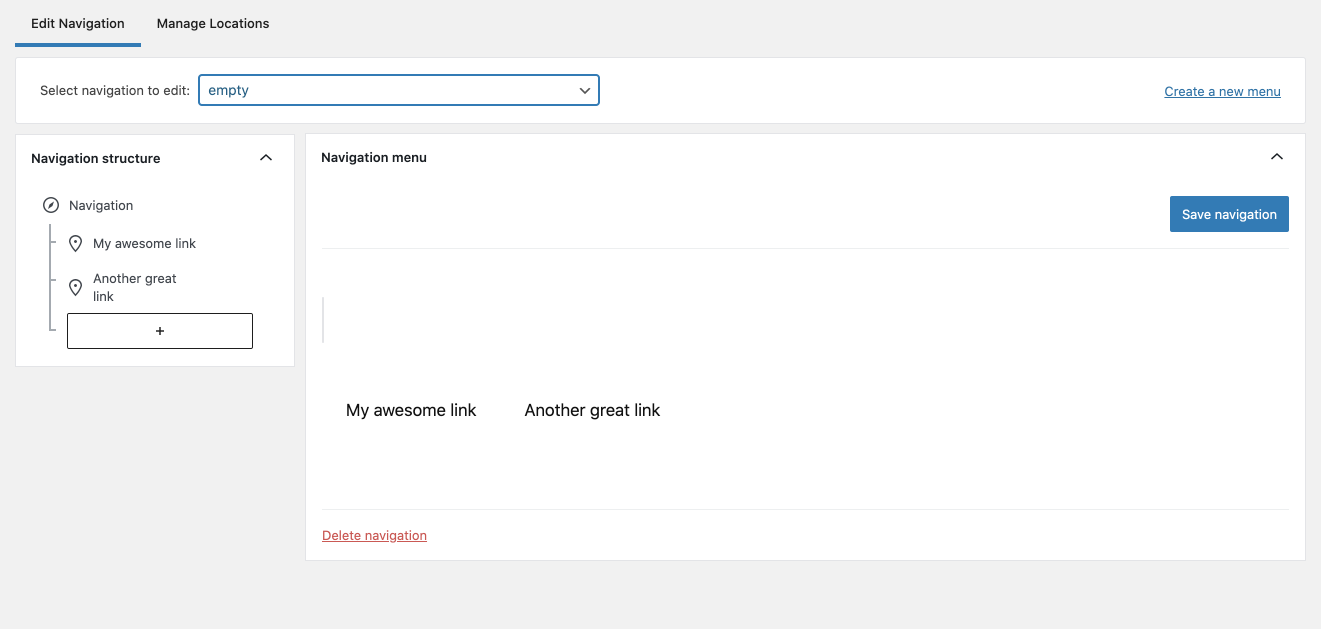 Show toolbar in starting point of nav-menus screen · Issue #22468 ...