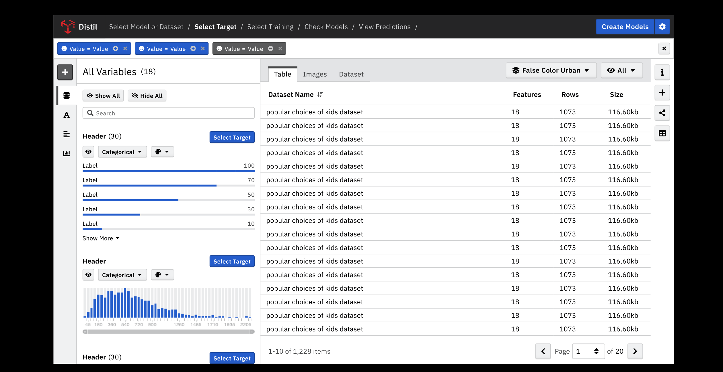 Update Explorer View To New Design · Issue 3124 · Uncharted Distil 