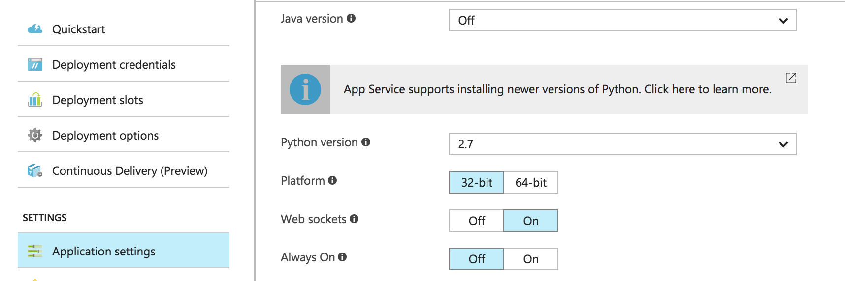 Azure web app service python 2.7 behind IIS · Issue #624 · miguelgrinberg/Flask-SocketIO · GitHub