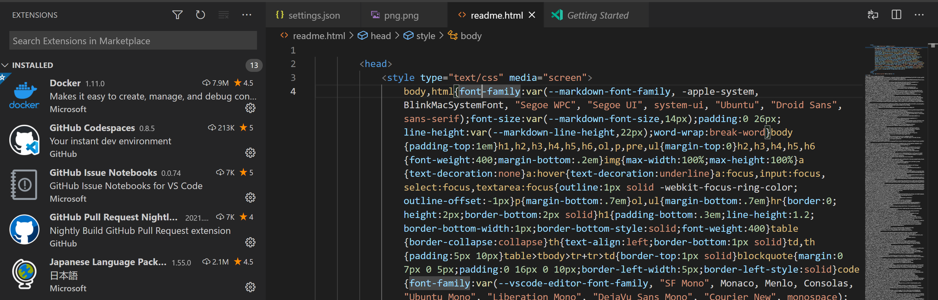 Should "openInBackground" for Getting Started work when extension isn't installed from vsix ...