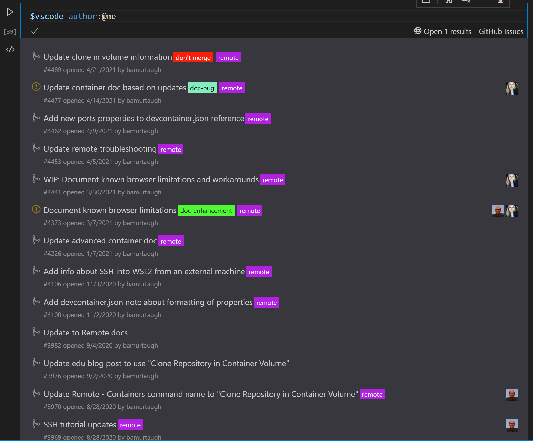 Update status bar when output is set · Issue #122341 · microsoft/vscode ...