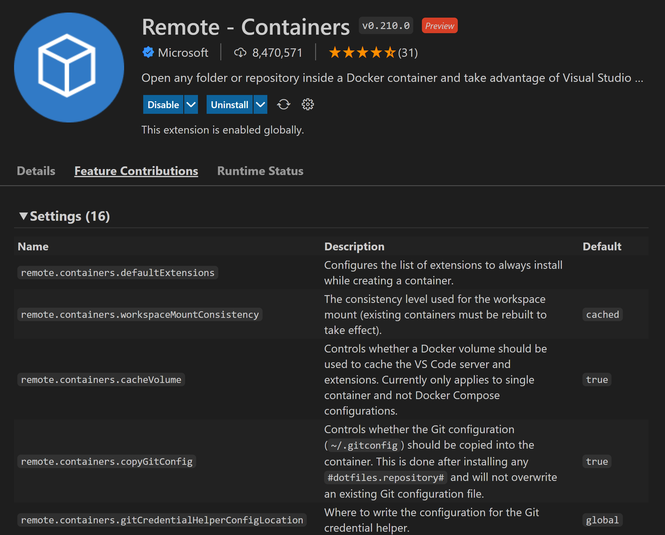 Documentation for Remote Container Extension Settings · Issue #6128 ...