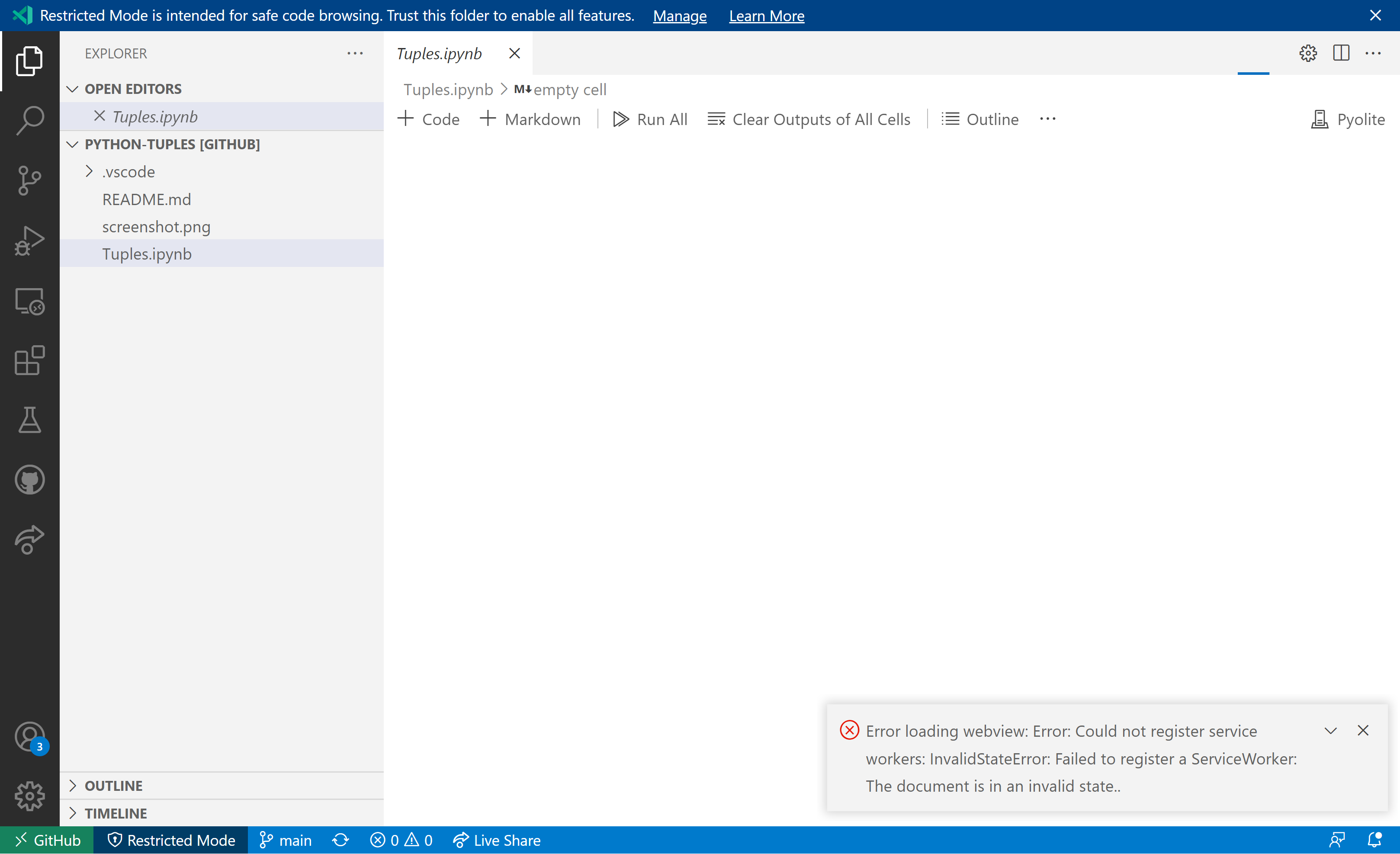 Stable to insiders smoke test: Can't restore remote repo · Issue ...