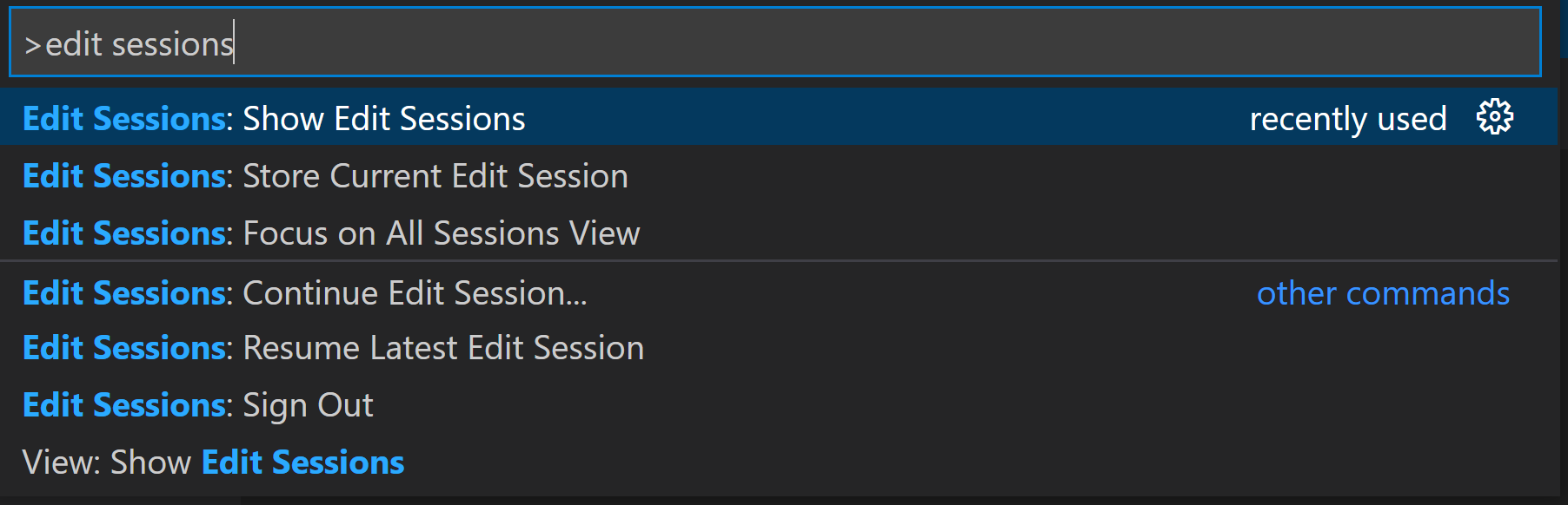 Show Edit Sessions sets focus to container instead of view · Issue #156338 · microsoft/vscode ...