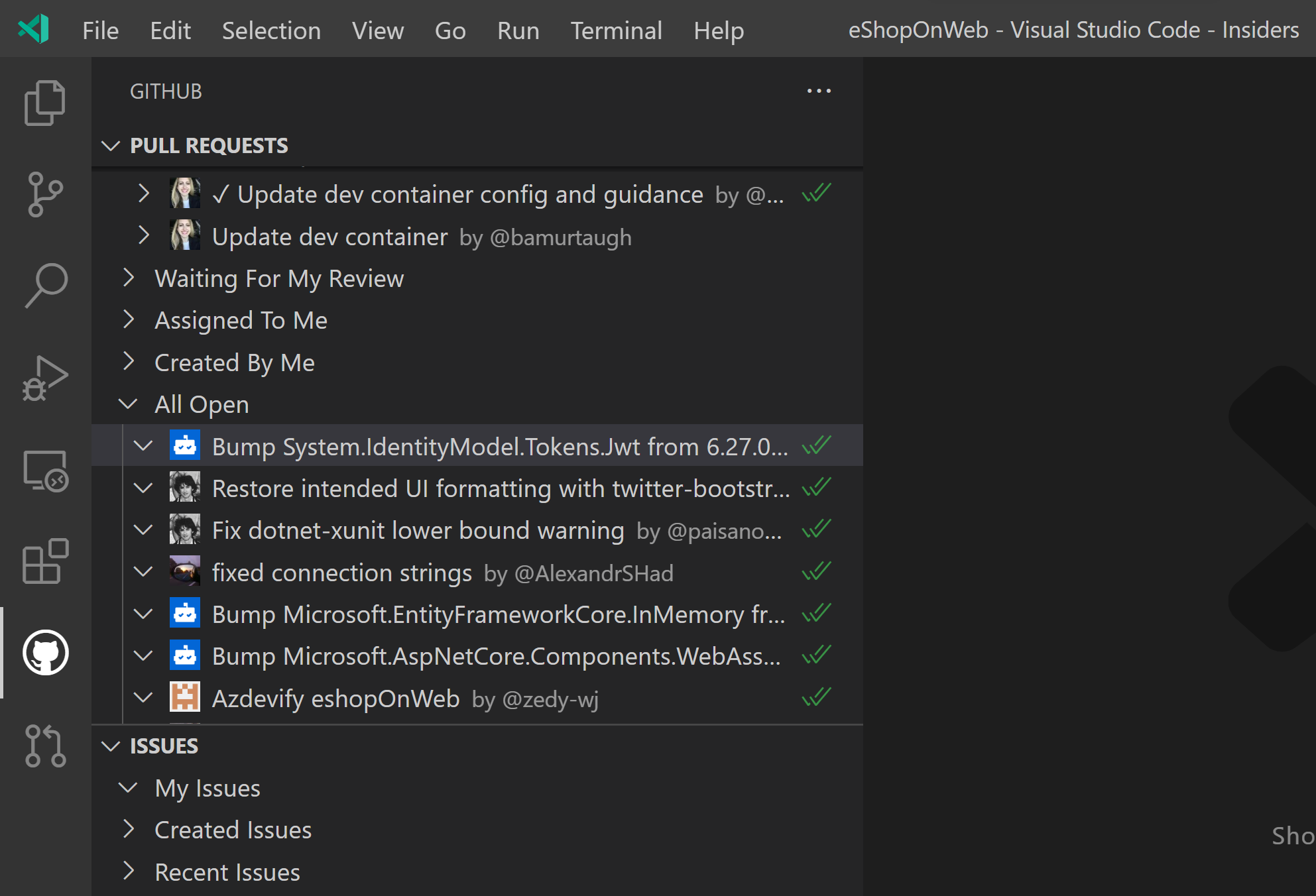 Expanding PR from `All Open` section does nothing · Issue #4706 · microsoft/vscode-pull-request ...